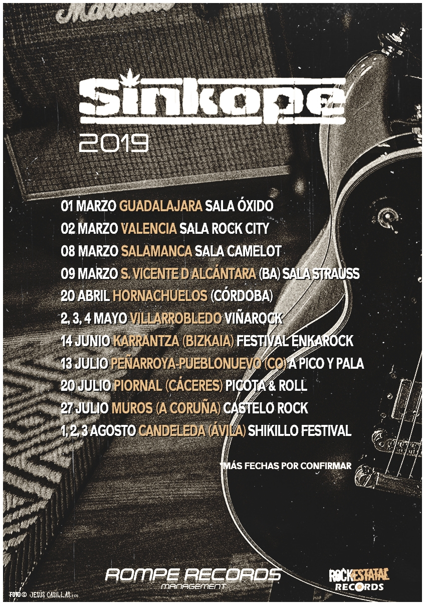 COMIENZA LA GIRA DE SINKOPE 2019 – RockCultura